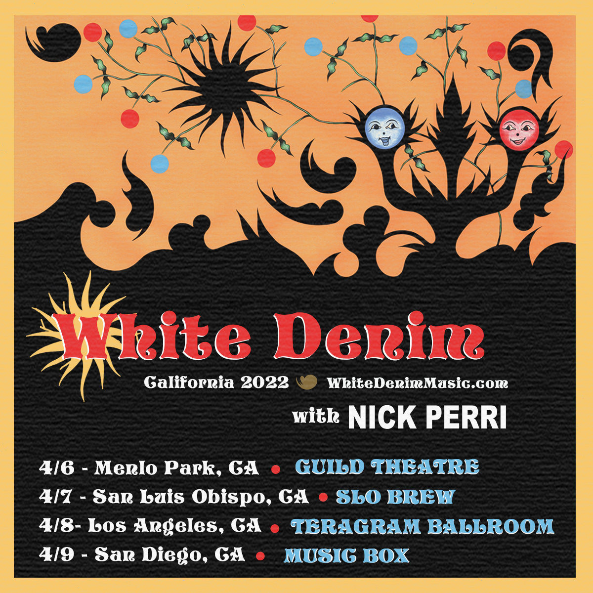 West coast tour w/ White Denim – Nick Perri Music